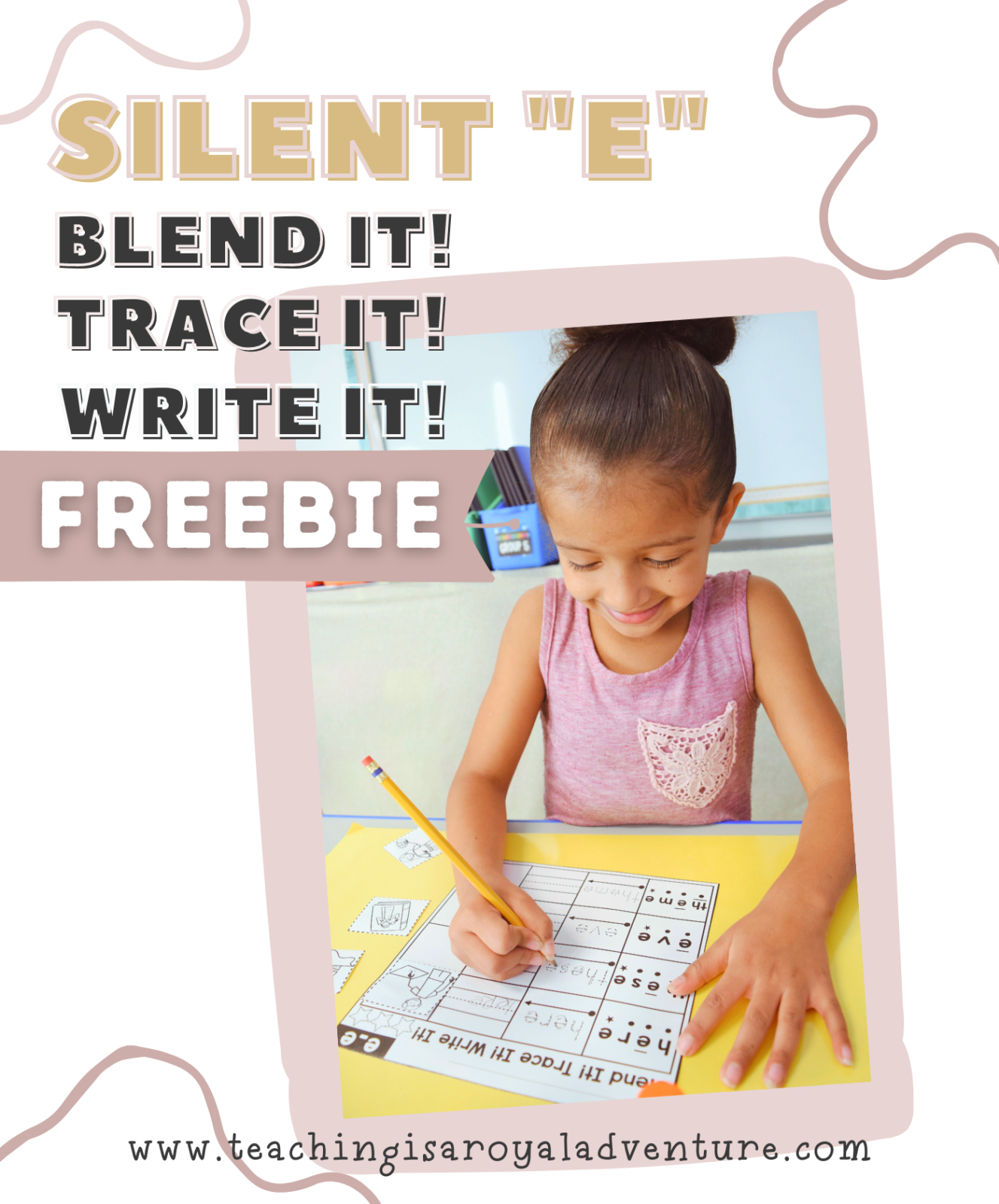 Free Silent E Segmenting and Blending Words Activity